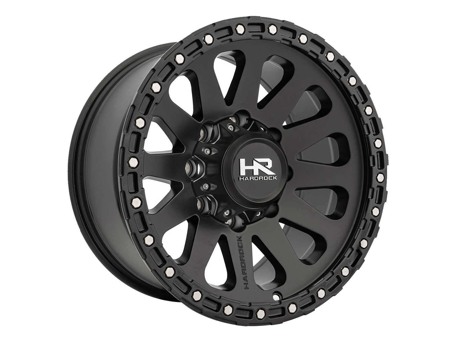 Hardrock Matte Black H102 Wheels | Rugged Ridge