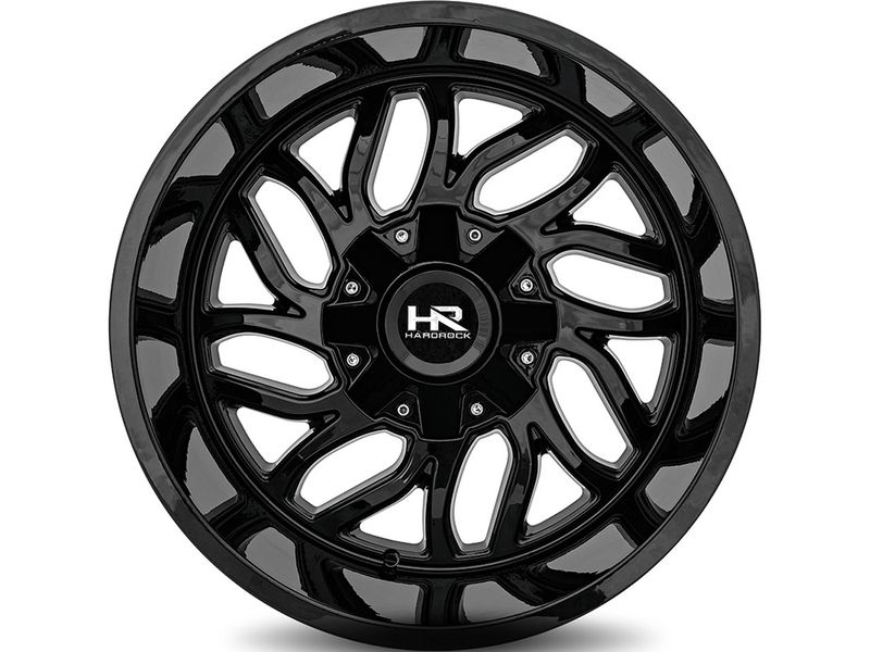 Hardrock Gloss Black Destroyer Wheels | Rugged Ridge