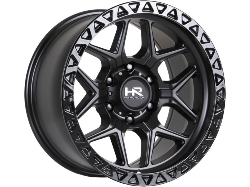 Hardrock Matte Black H107 Wheels | Rugged Ridge