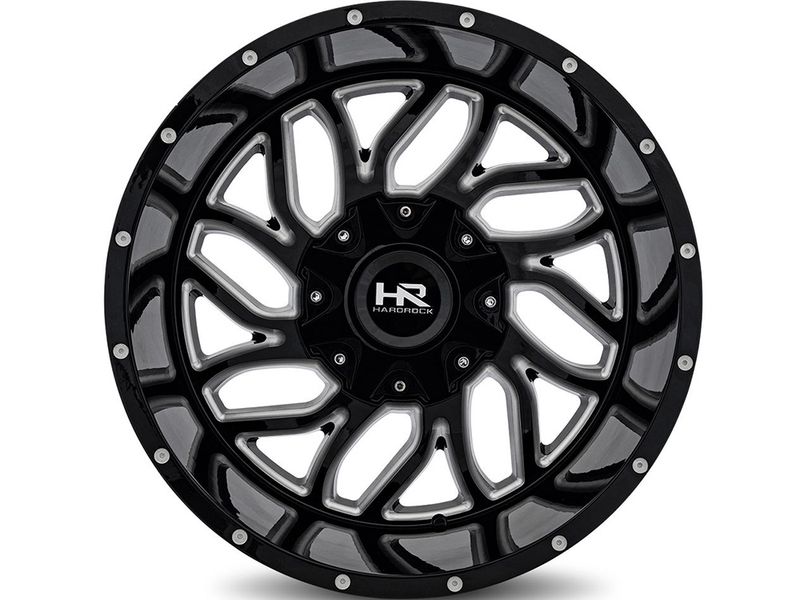 Hardrock Hardrock Milled Gloss Black Destroyer Wheel H707-209097000GBM