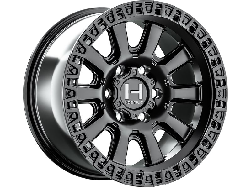 Hostile Matte Black Crawler Wheels | Rugged Ridge