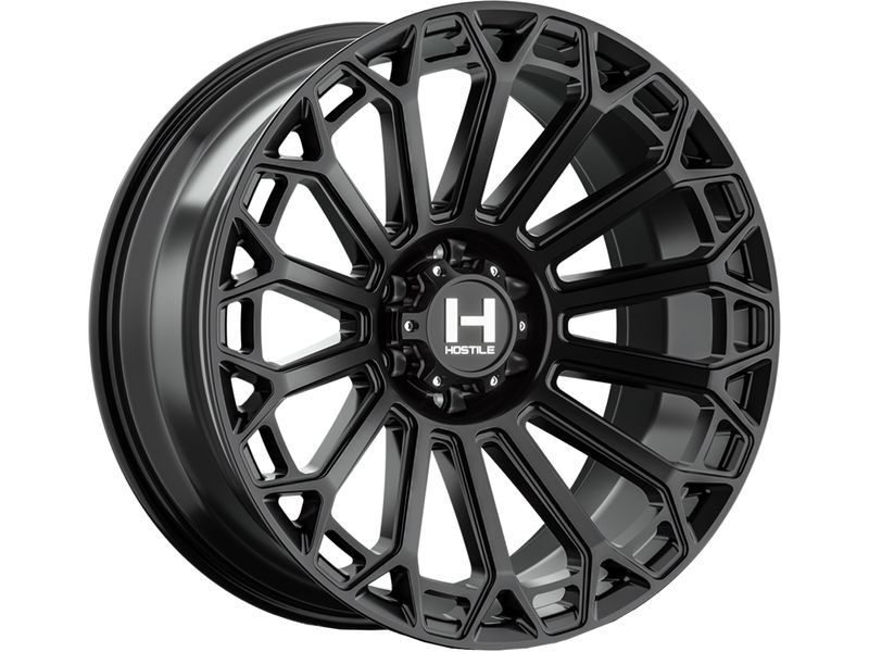 Hostile Matte Black Warrior Wheels | Rugged Ridge