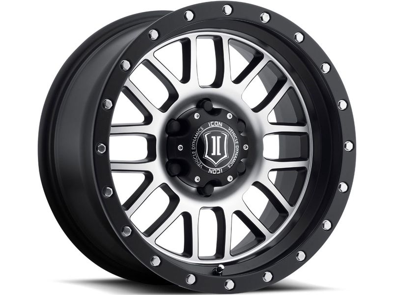 Icon Machined Matte Black Alpha Wheels | Rugged Ridge