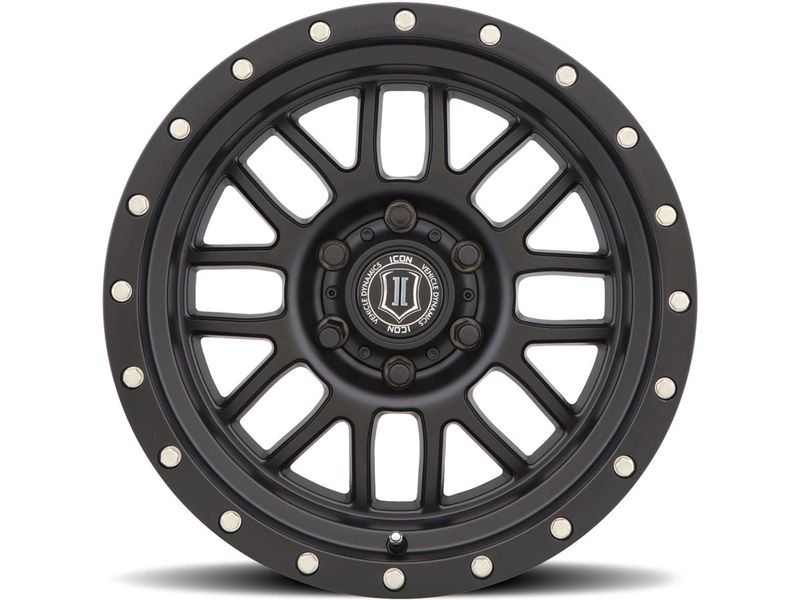 Icon Matte Black Alpha Wheels | Rugged Ridge