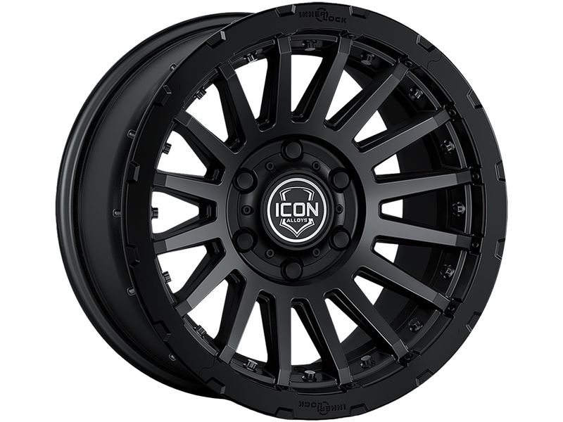 Icon Matte Black Recon Pro Wheels | Rugged Ridge