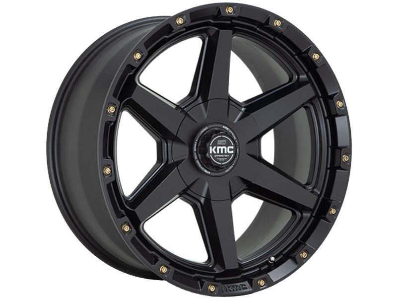 KMC Matte Black KM101 Tempo Wheels | Rugged Ridge