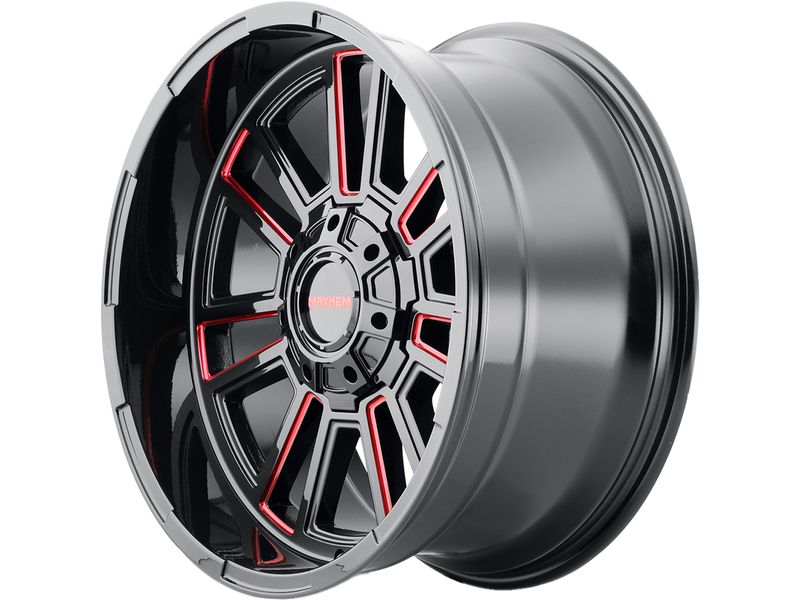 Mayhem Black & Red Apollo Wheels | Rugged Ridge