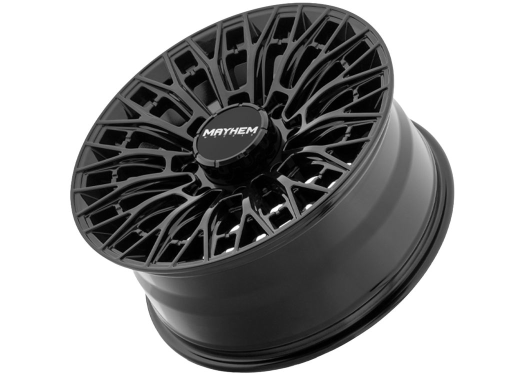 Mayhem Gloss Black Cyclone Wheels | Rugged Ridge