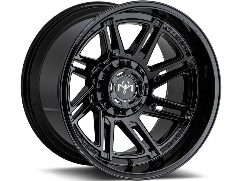 Motiv Gloss Black Millenium Wheels | Rugged Ridge