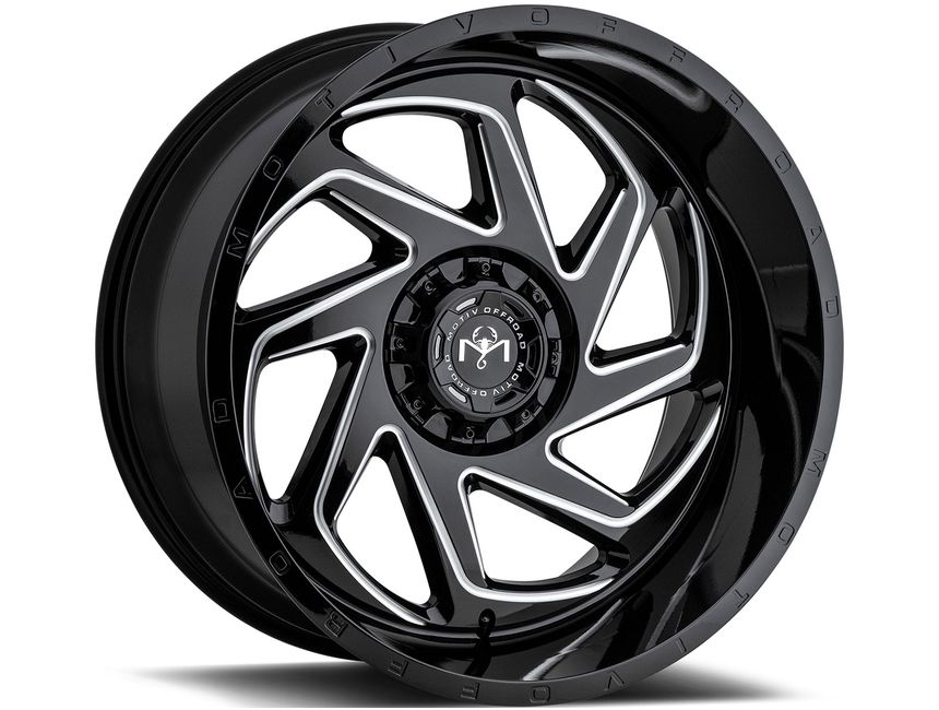 Motiv Wheels Motiv Milled Gloss Black Morph Wheel [SKU