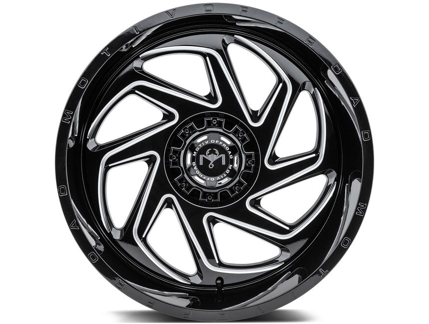 Motiv Milled Gloss Black Morph Wheels | Rugged Ridge