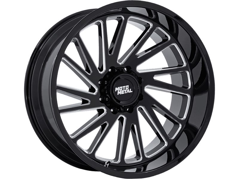 Moto Metal Milled Gloss Black MO811 Combat Wheels | Rugged Ridge