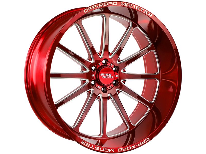 Off-Road Monster Red M26 Wheels | Rugged Ridge