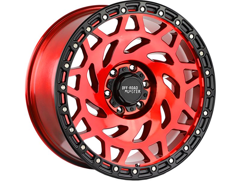 Off-Road Monster Red M50 Wheels | Rugged Ridge