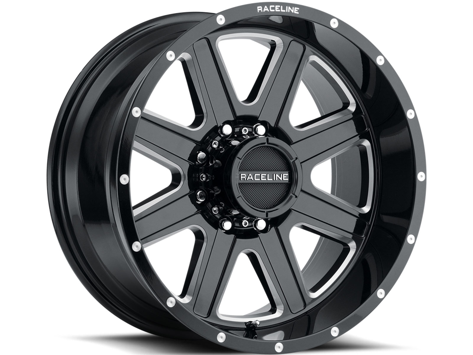 Raceline Milled Gloss Black Hostage Wheels | Rugged Ridge