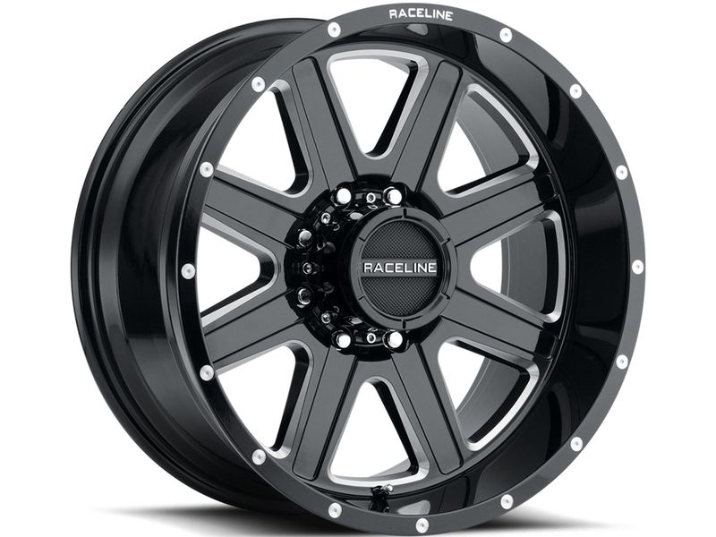 Raceline Raceline Milled Gloss Black Hostage Wheel 940M-79060-00