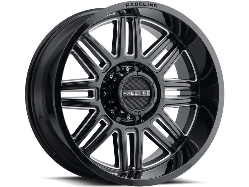 Raceline Milled Gloss Black Split Wheels | Rugged Ridge