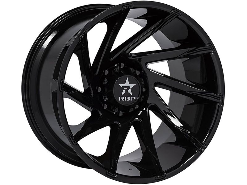 RBP Gloss Black 77R Spike Wheels | Rugged Ridge