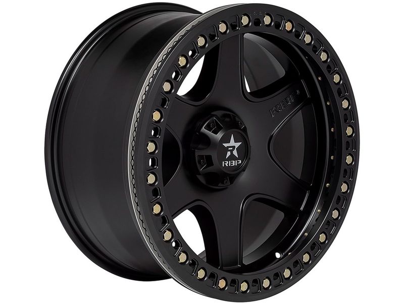 RBP Matte Black 50R Cobra Beadlock Wheels | Rugged Ridge