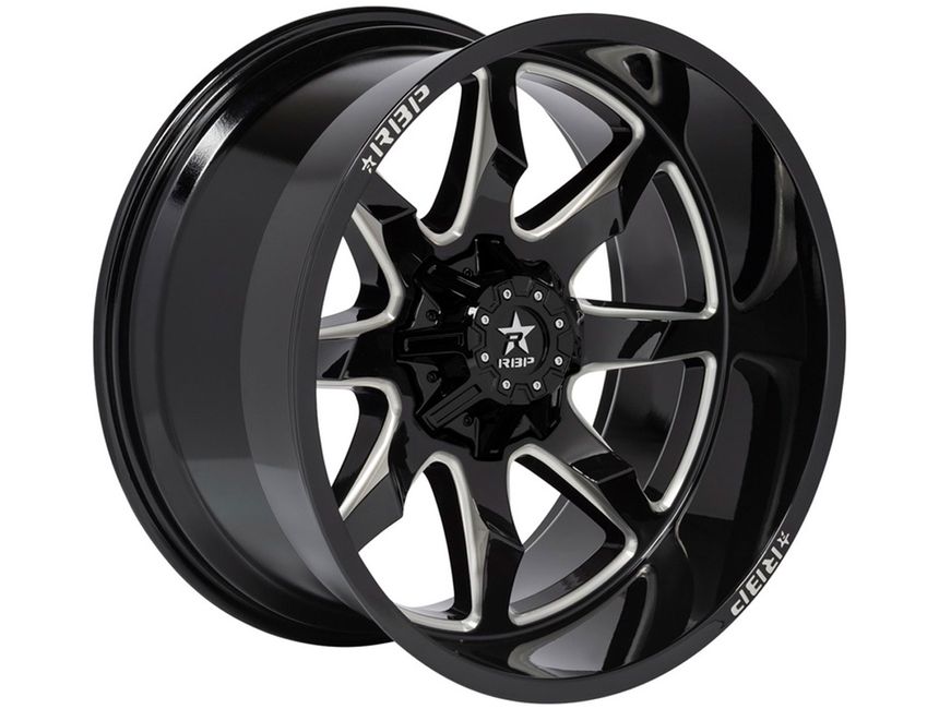 RBP Milled Gloss Black 01R Saharan II Wheels | Rugged Ridge