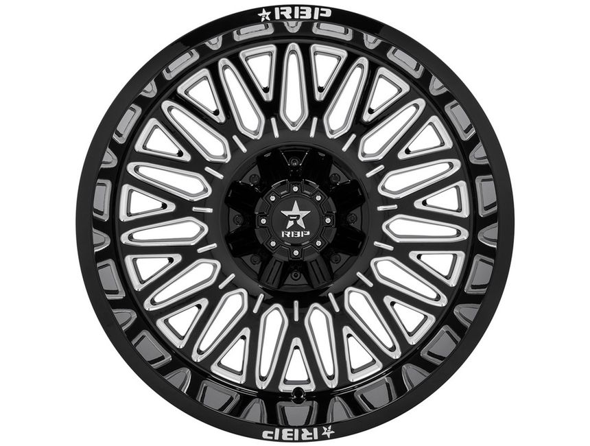RBP Milled Gloss Black 02R Tycoon Wheels | Rugged Ridge