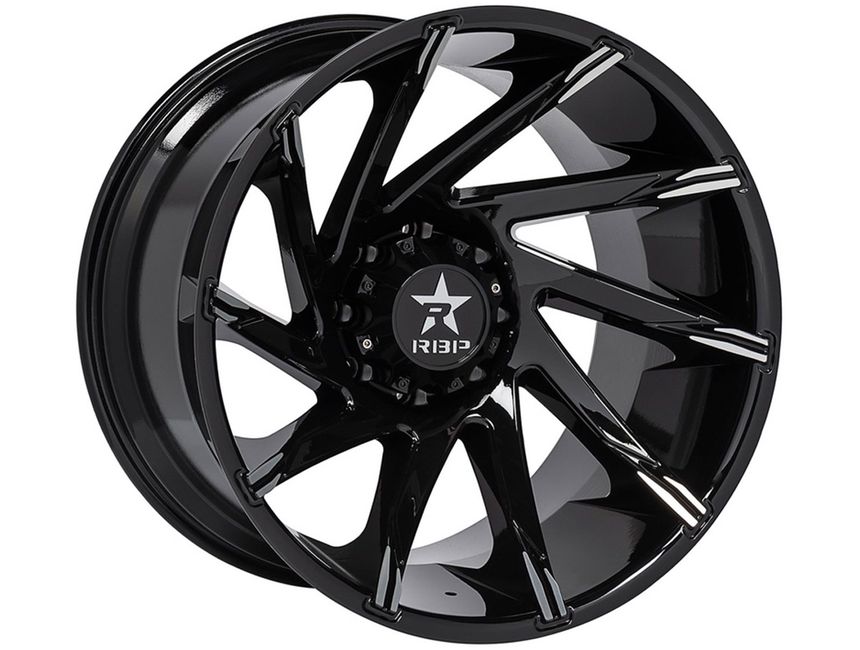 RBP Milled Gloss Black 77R Spike Wheels | Rugged Ridge
