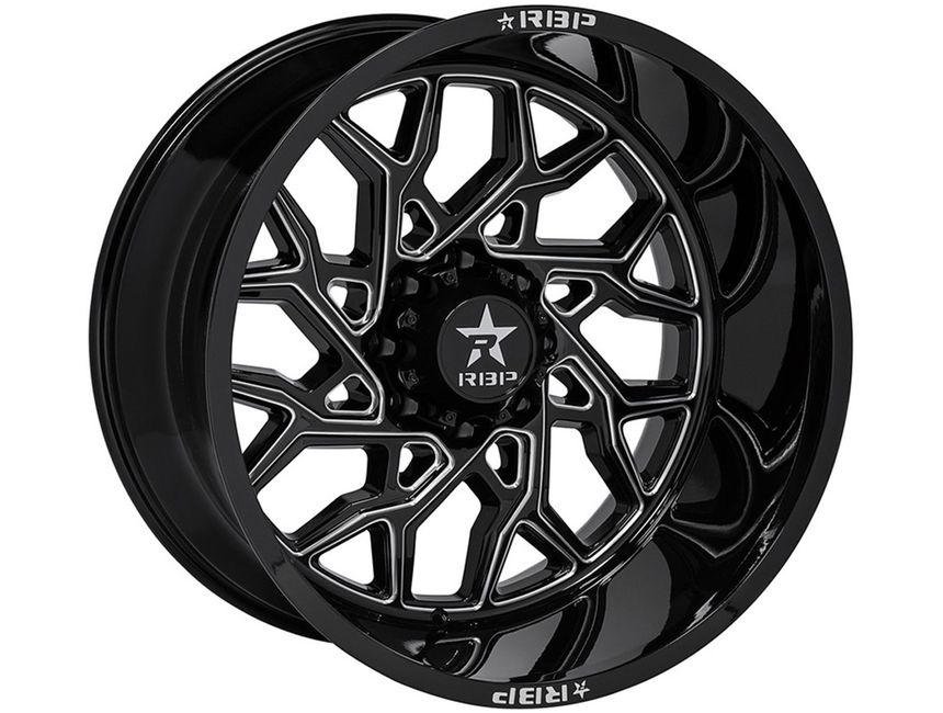 RBP Milled Gloss Black 80R Scorpion Wheels | Rugged Ridge