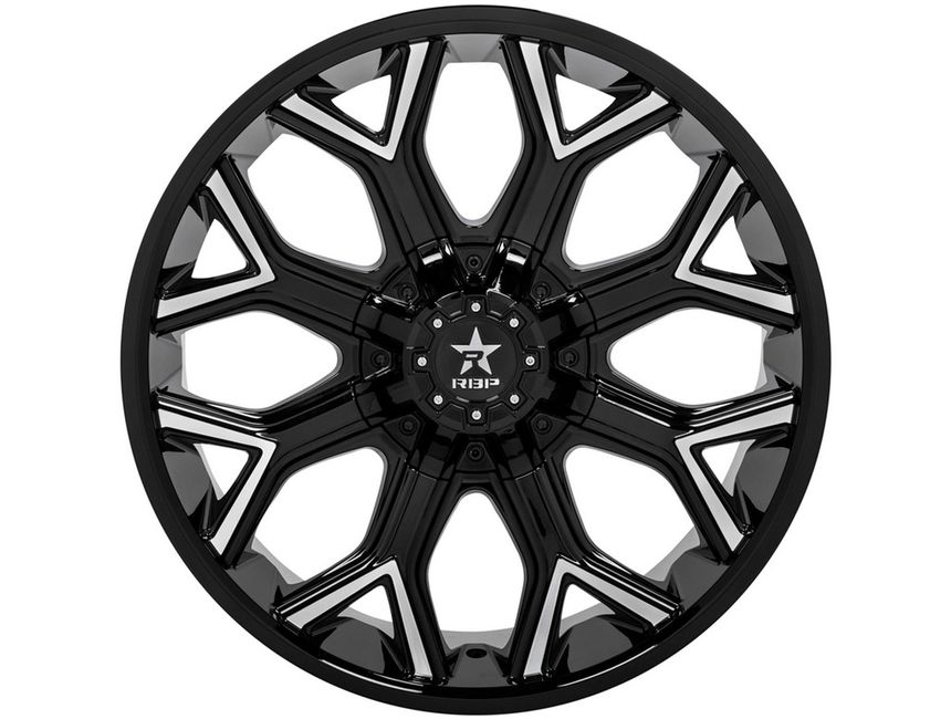 RBP Milled Gloss Black 88R Tribute Wheels | Rugged Ridge