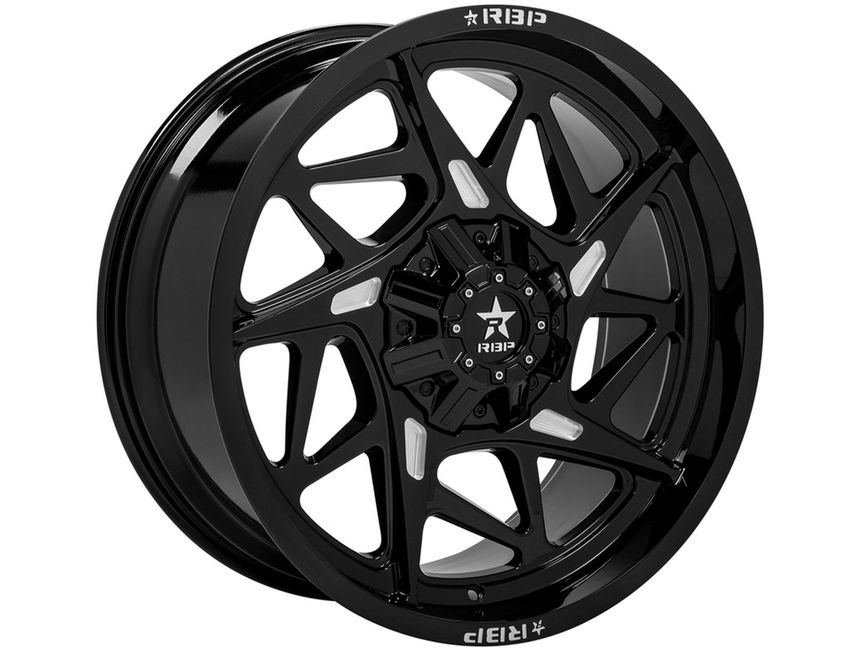 RBP Milled Gloss Black 97R Patriot Wheels | Rugged Ridge