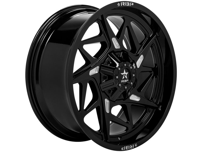 RBP Milled Gloss Black 97R Patriot Wheels | Rugged Ridge