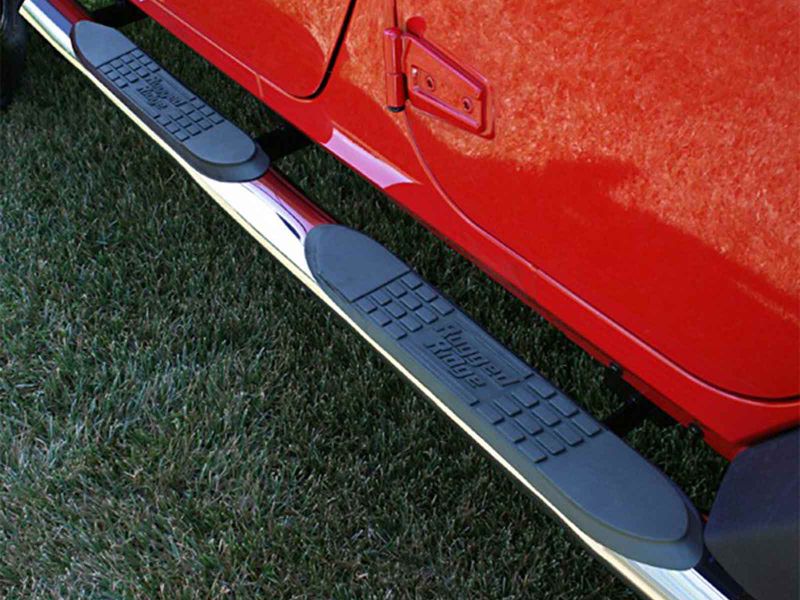 Rugged Ridge 4" Stainless Oval Side Steps 11593.08