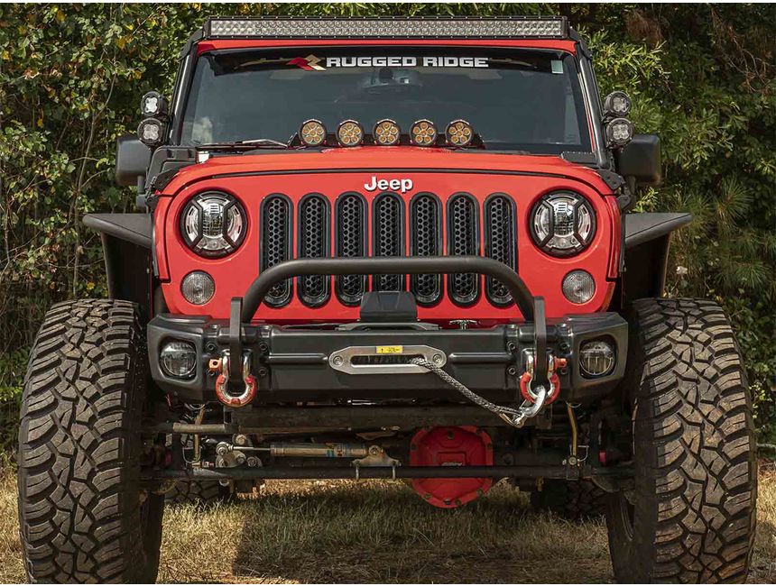 Rugged Ridge Rugged Ridge Arcus Front Bumper with Overrider [SKU