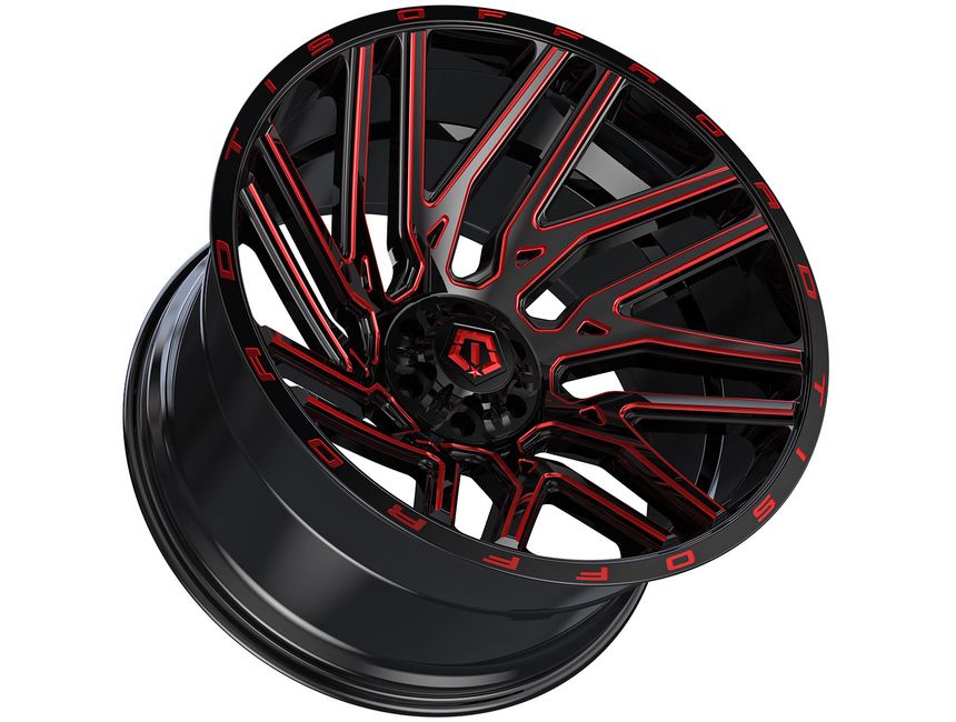 TIS TIS Black & Red 554 Wheel [SKU