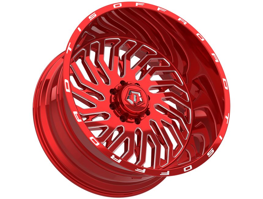 TIS Milled Red 561 Wheels | Rugged Ridge