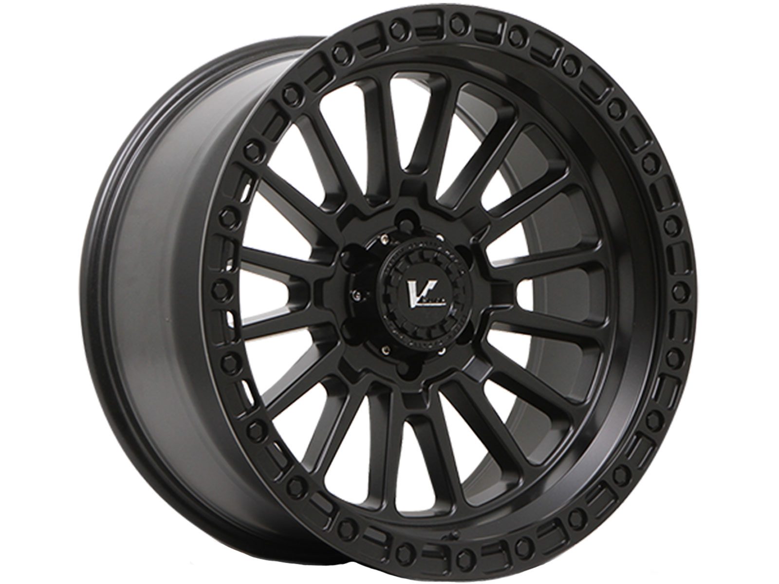 V-Rock Matte Black VR15 Strike Wheels | Rugged Ridge