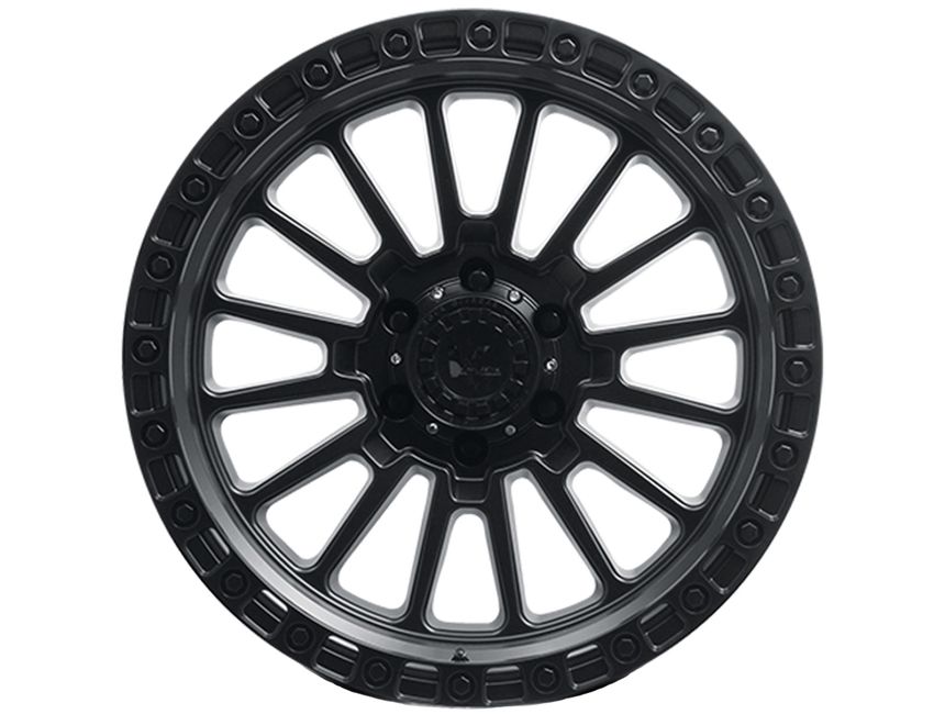 V-Rock Matte Black VR15 Strike Wheels | Rugged Ridge