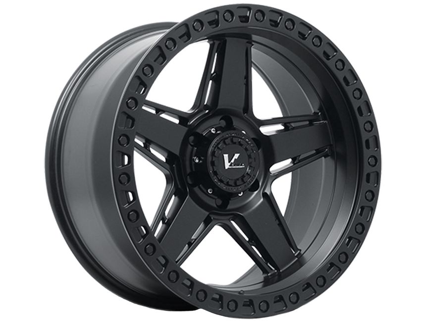 V-Rock Matte Black VR16 Raid Wheels | Rugged Ridge