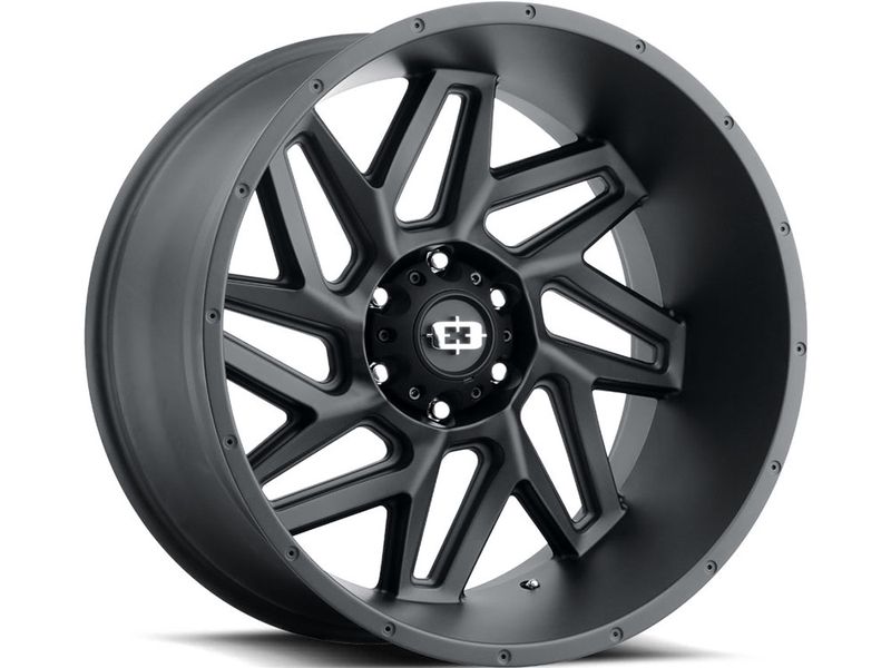 Vision Wheel Vision Matte Black Spyder Wheel 361-22283SB-57