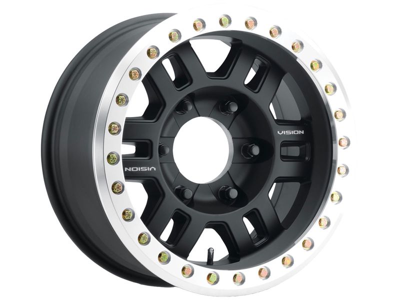 Vision Gloss Black Manx Beadlock Wheels | Rugged Ridge