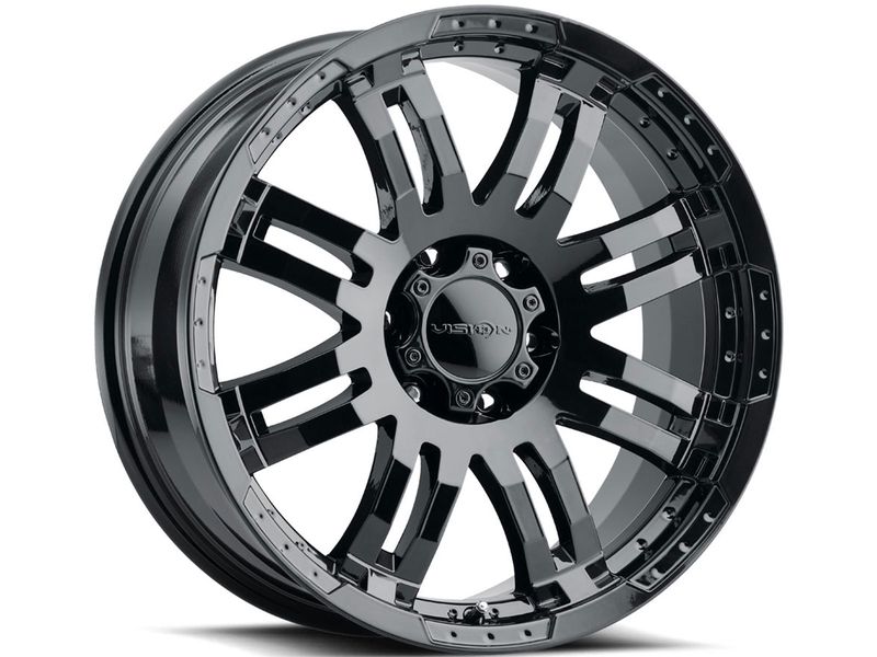 Vision Gloss Black Warrior Wheels | Rugged Ridge