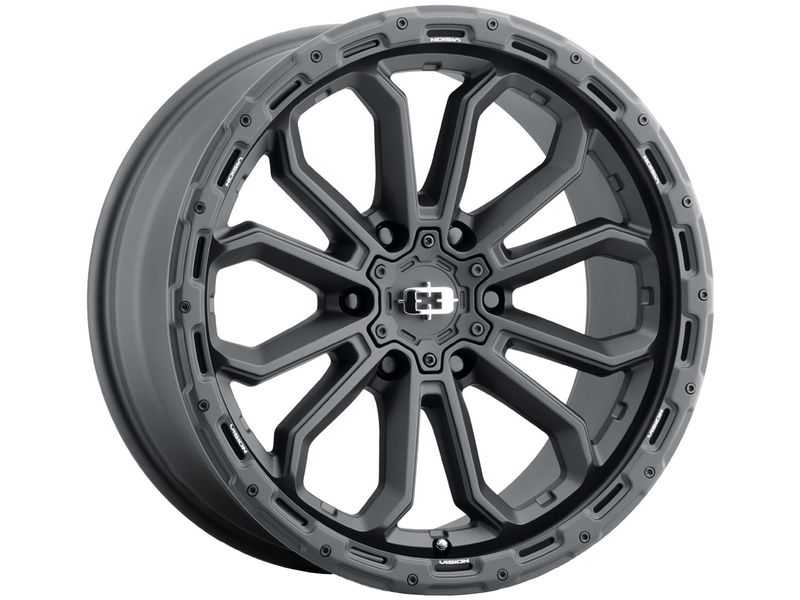 Vision Matte Black Korupt Wheels | Rugged Ridge