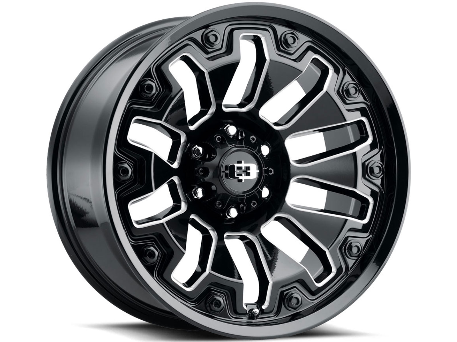 Vision Wheel Vision Milled Gloss Black Armor Wheel [SKU