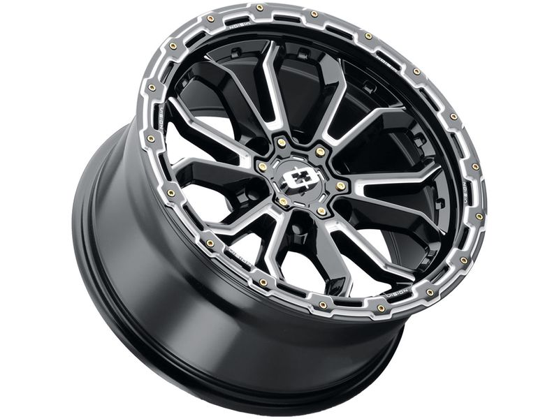Vision Wheel Vision Milled Gloss Black Korupt Wheel 405-8965GBMS12