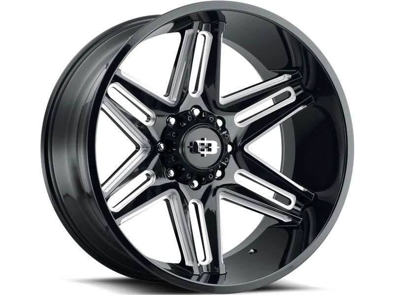 Vision Milled Gloss Black Razor Wheels | Rugged Ridge