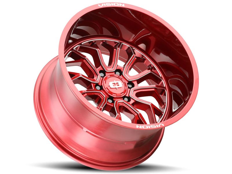 Vision Wheel Vision Milled Red Riot Wheel 402-22287RTMS-51