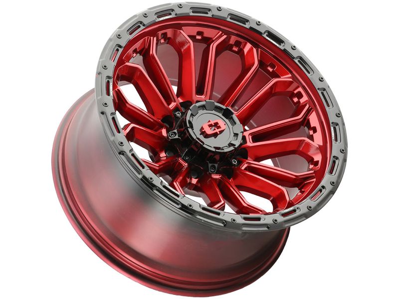 Vision Wheel Vision Red Korupt Wheel 405-8985GRGBL12