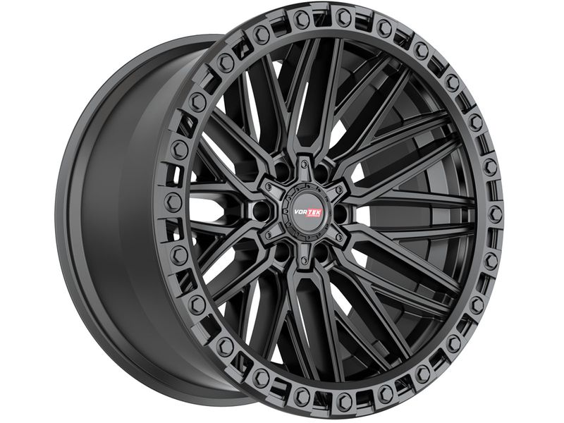 Vortek Matte Black VRT-608 Wheels | Rugged Ridge
