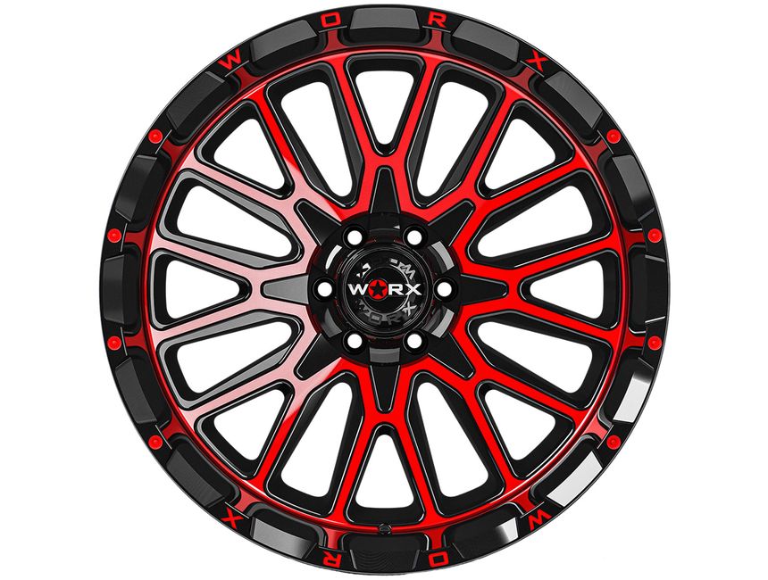 WORX Off Road Worx Off-Road Black & Red 818 Wheel [SKU