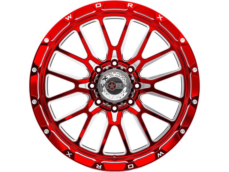 WORX Off Road Worx Off-Road Forged Milled Red 818 Wheel WF818RT-2212613944