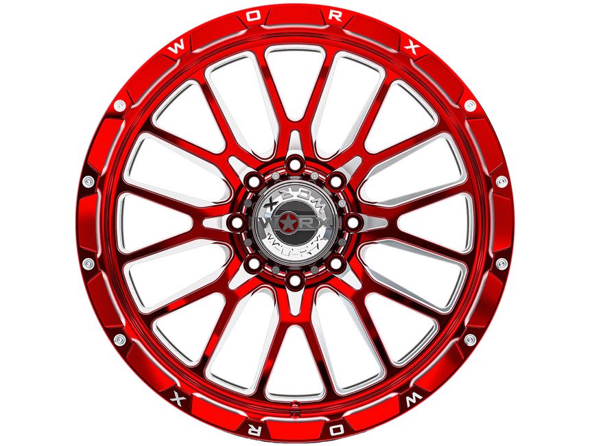 Worx Off-Road Forged Milled Red 818 Wheels | Rugged Ridge